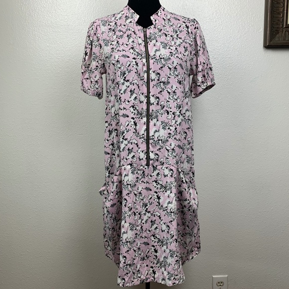 ASOS | Dresses | Asos Sheath Zipper Front Midi Mauve Pink Dress | Poshmark